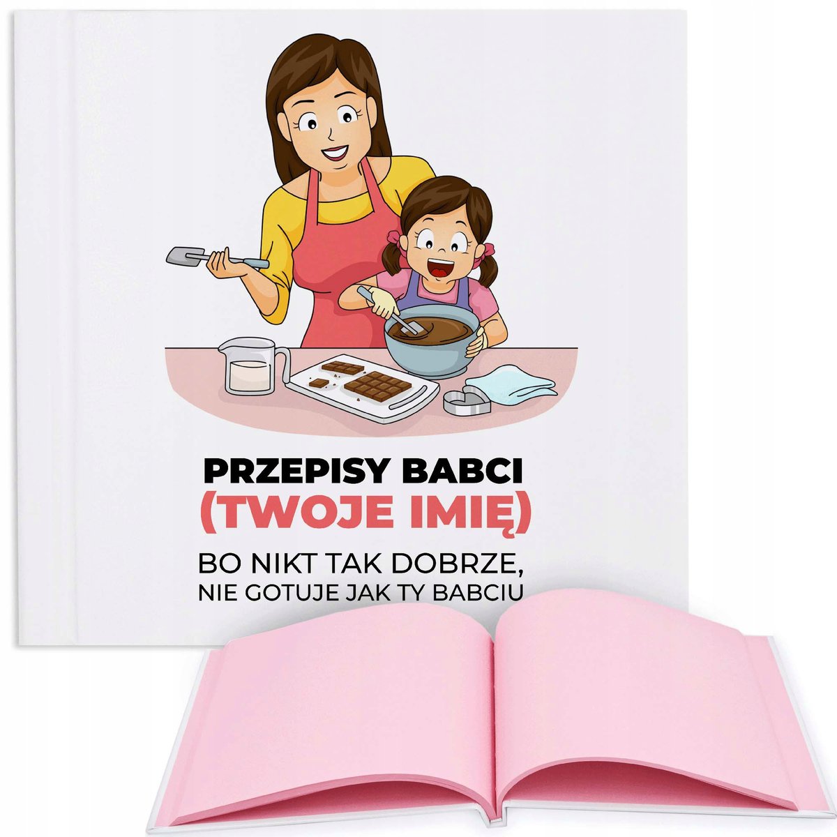 ALBUM KSIĄŻKA na PRZEPISY Prezent na DZIEŃ BABCI - Funnycase | Sklep ...