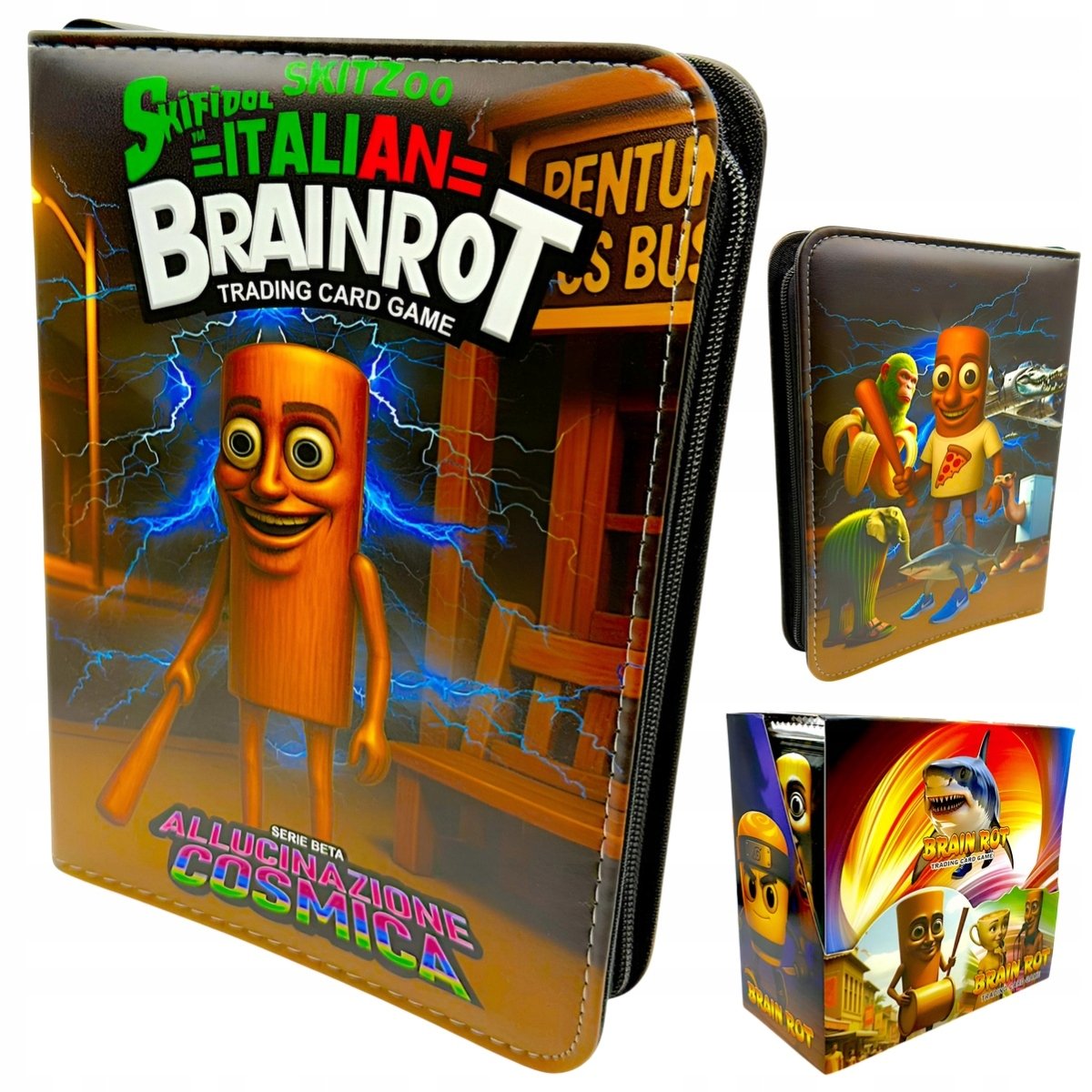 Album na 400 Kart Brainrot + Mega Box 288 Kart Kolekcjonerskich TCG ...