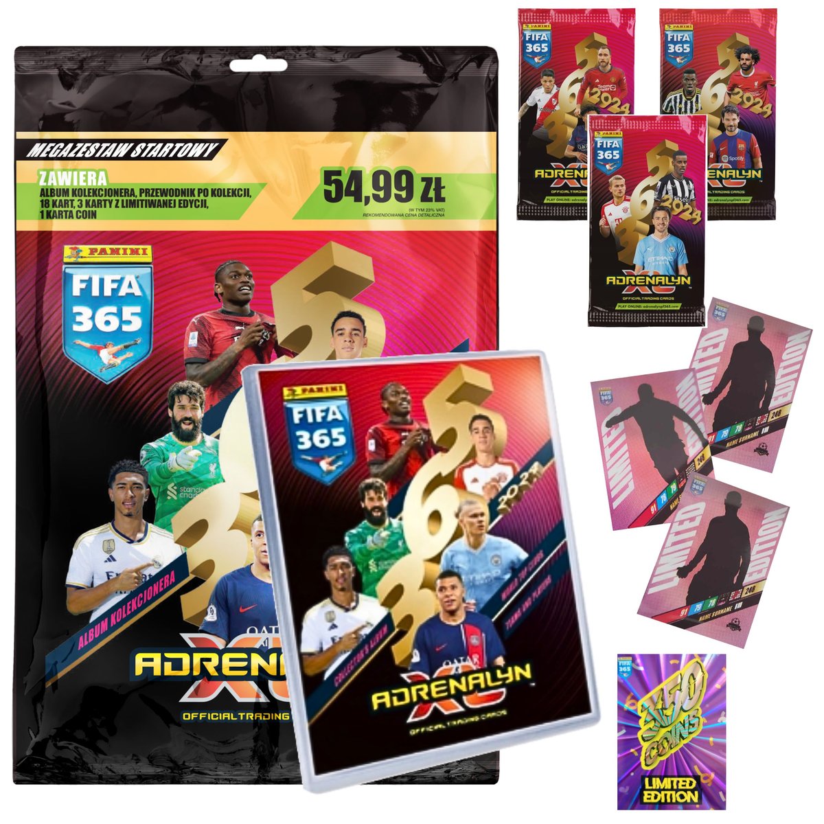 Album Na Karty Piłkarskie Fifa 365 2024 Panini Adrenalyn Xl Mega Zestaw ...