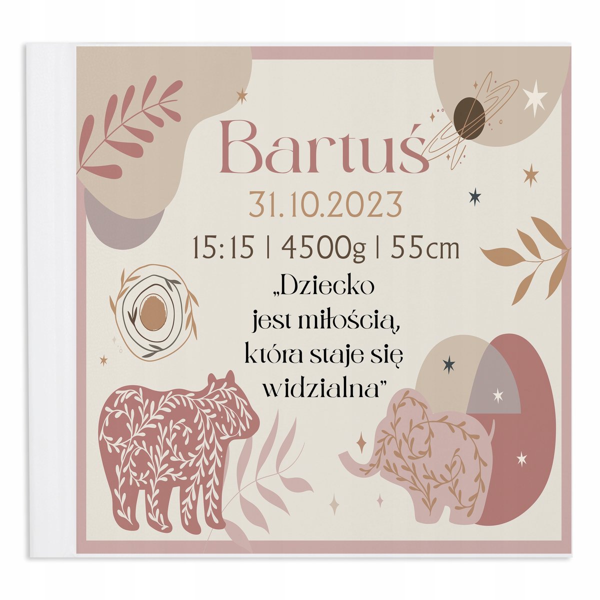 ALBUM NIEBIESKI Na Zdjęcia Prezent Roczek Urodziny METRYCZKA IMIĘ Wzory - StyleCouture | Sklep ...