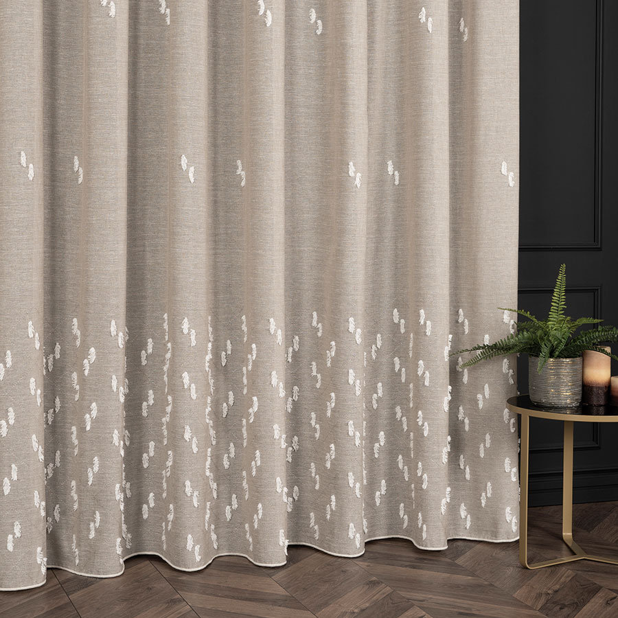 ALEXA Firana fantazyjna, wysokość 300cm, kolor chłodny beż - Markizeta ...