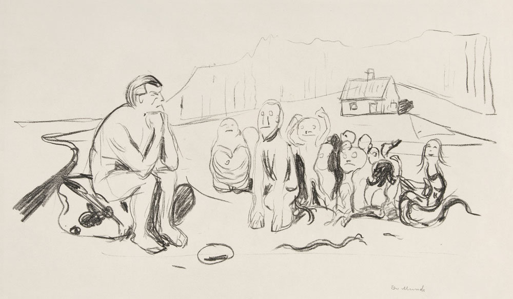 Alfas Nachkommen (1909), Edvard Munch - plakat 59, - Inna marka | Sklep EMPIK.COM