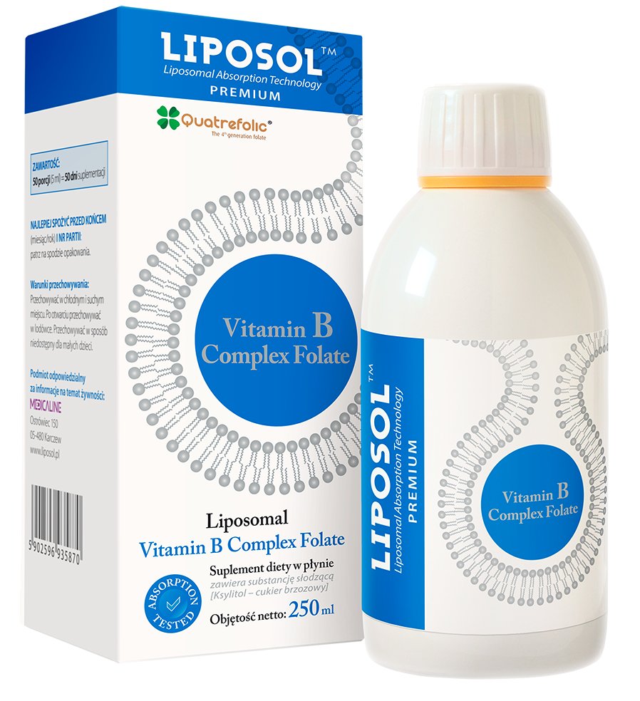 Aliness Liposol Vitamin B Complex Folate 100% Liposomalna B kompleks ...