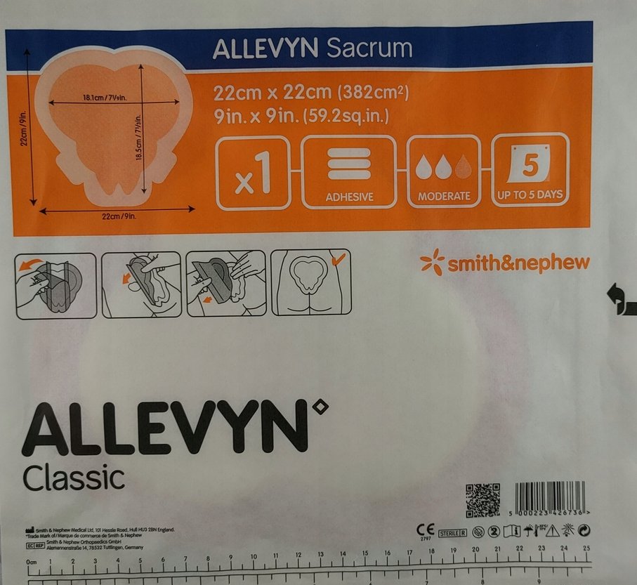 Allevyn Sacrum 22cm x 22cm Smith Nephew 1 sztuka | Sklep EMPIK.COM