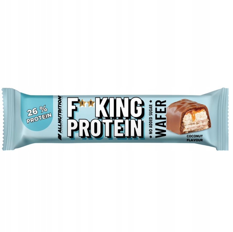 Allnutrition Fitking Protein Wafer 37G Coconut Baton Białkowy Bez Cukru ...