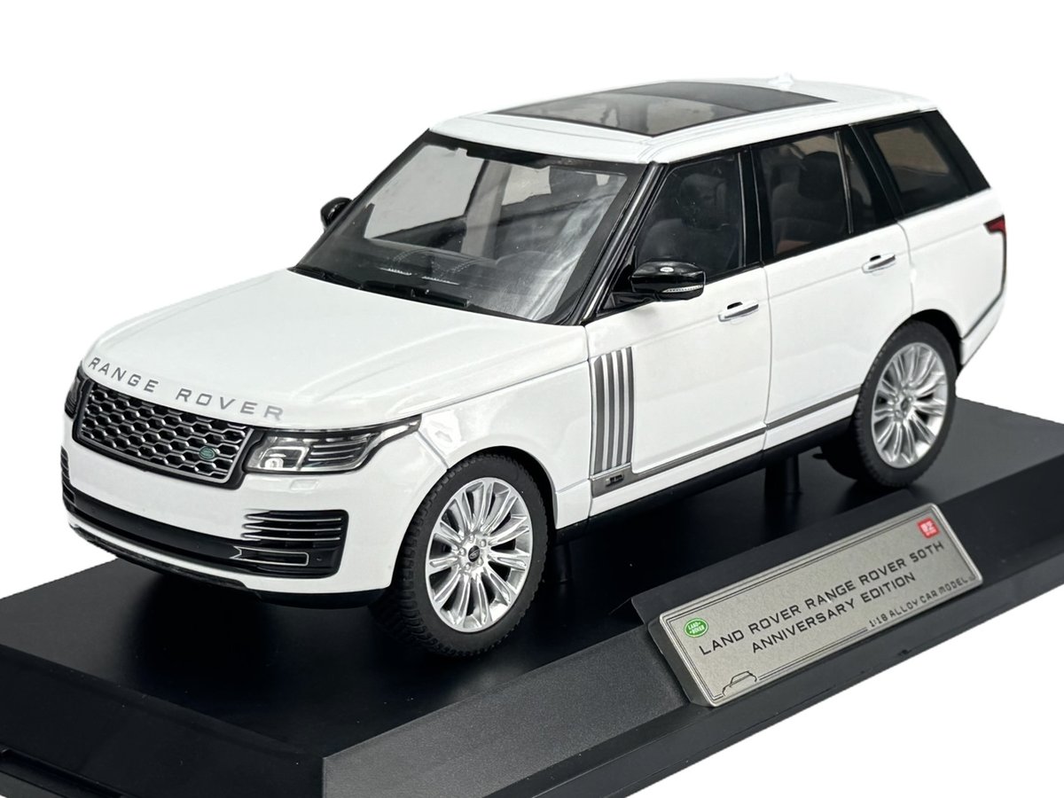 ALLOY CAR LAND ROVER RANGE ROVER 50TH ANNIVERSARY EDITION BIAŁY 1:18 ...