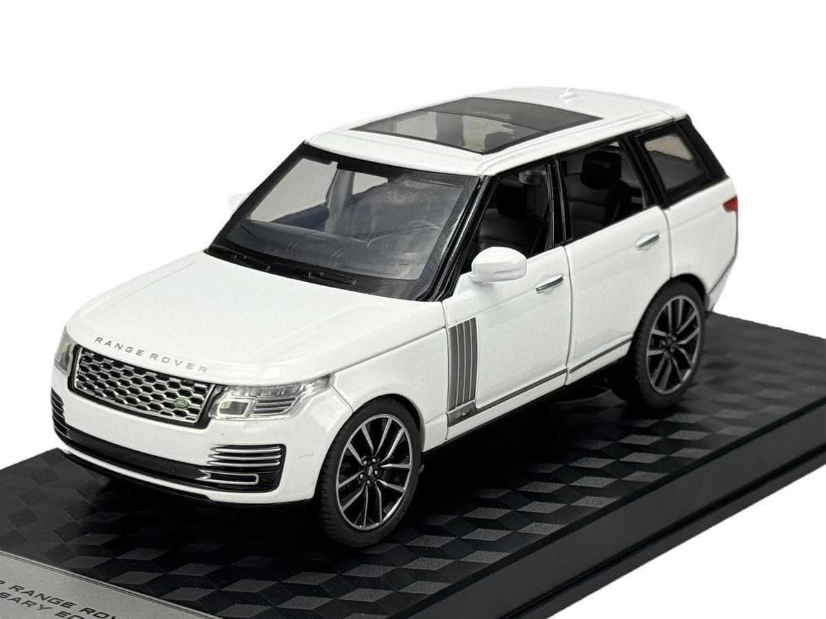 ALLOY CAR LAND ROVER RANGE ROVER 50th ANNIVERSARY EDITION BIAŁY 1:32 ...