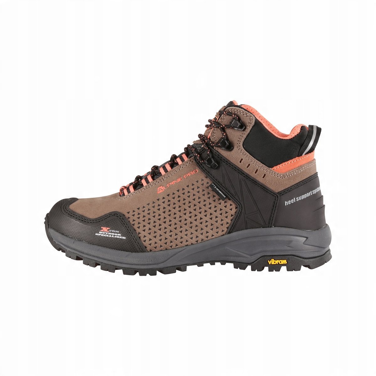 ALPINE PRO Buty trekkingowe za kostkę skórzane Erahe brązowy r.36 ...