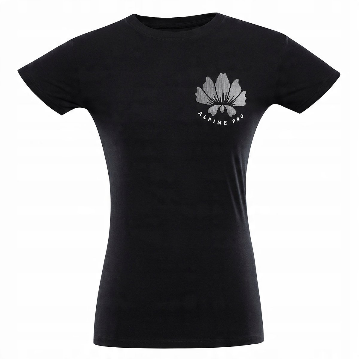 ALPINE PRO Damska koszulka bawełniana Sumeka k.czarny r.L - ALPINE PRO ...