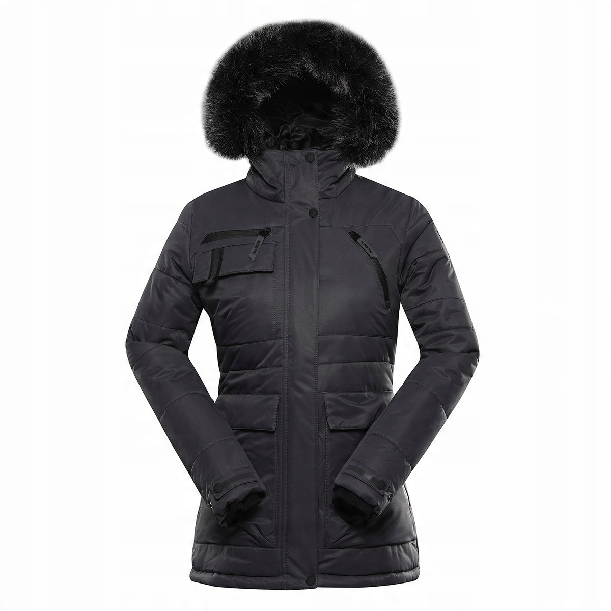 ALPINE PRO Damska kurtka zimowa miejska PTX 3000 Werda ciemnoszary r ...