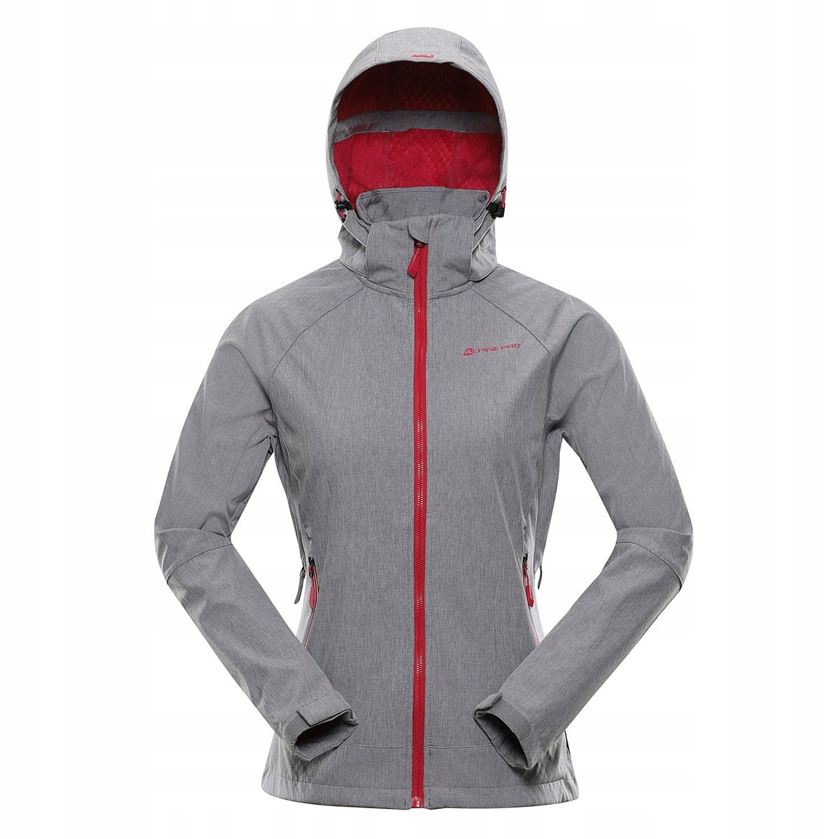 ALPINE PRO Kurtka trekkingowa damska softshell 8000 Lanca szary r.L ...
