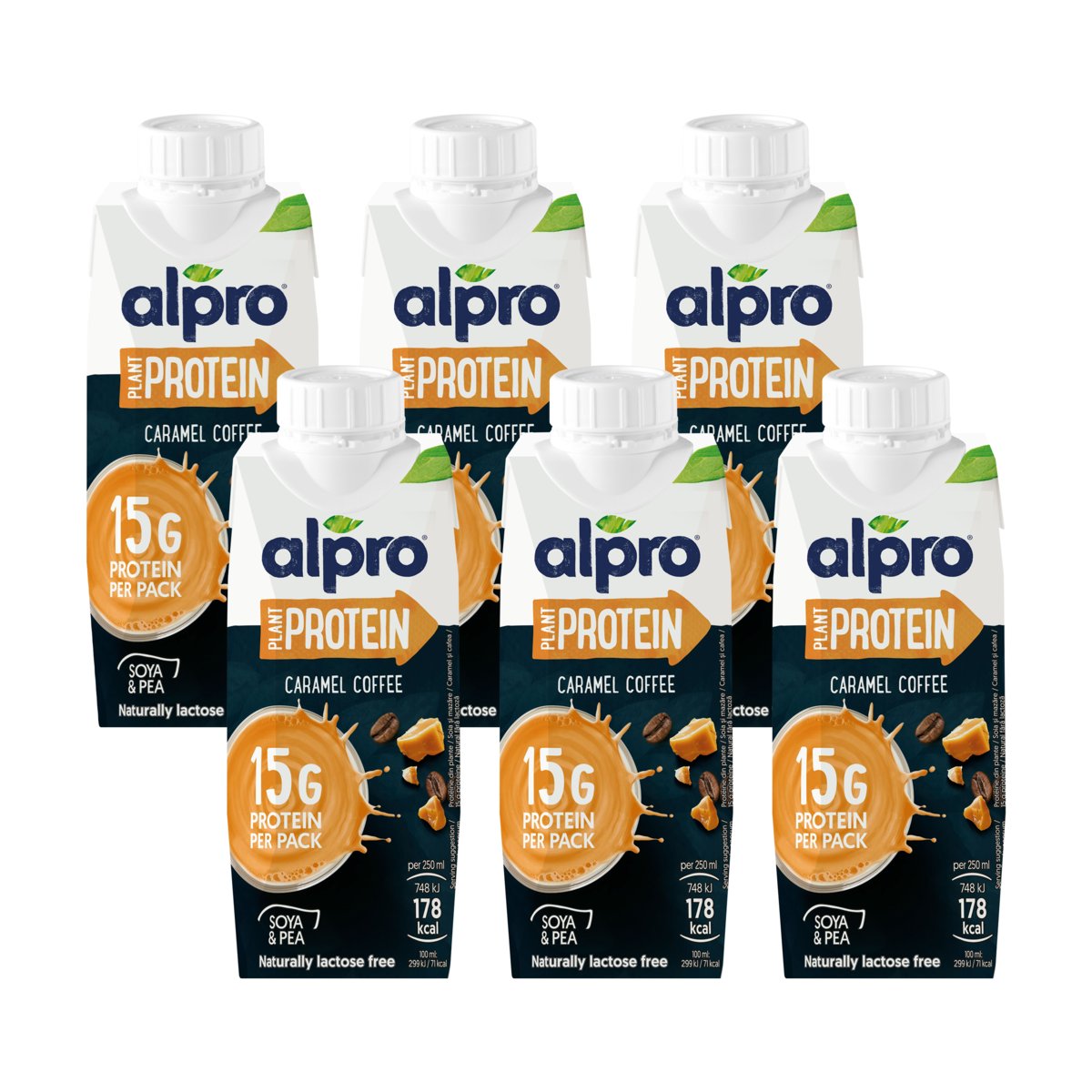 Alpro Sojowe Drink Protein 250 Ml Karmel Zestaw X6 - Alpro | Sklep ...