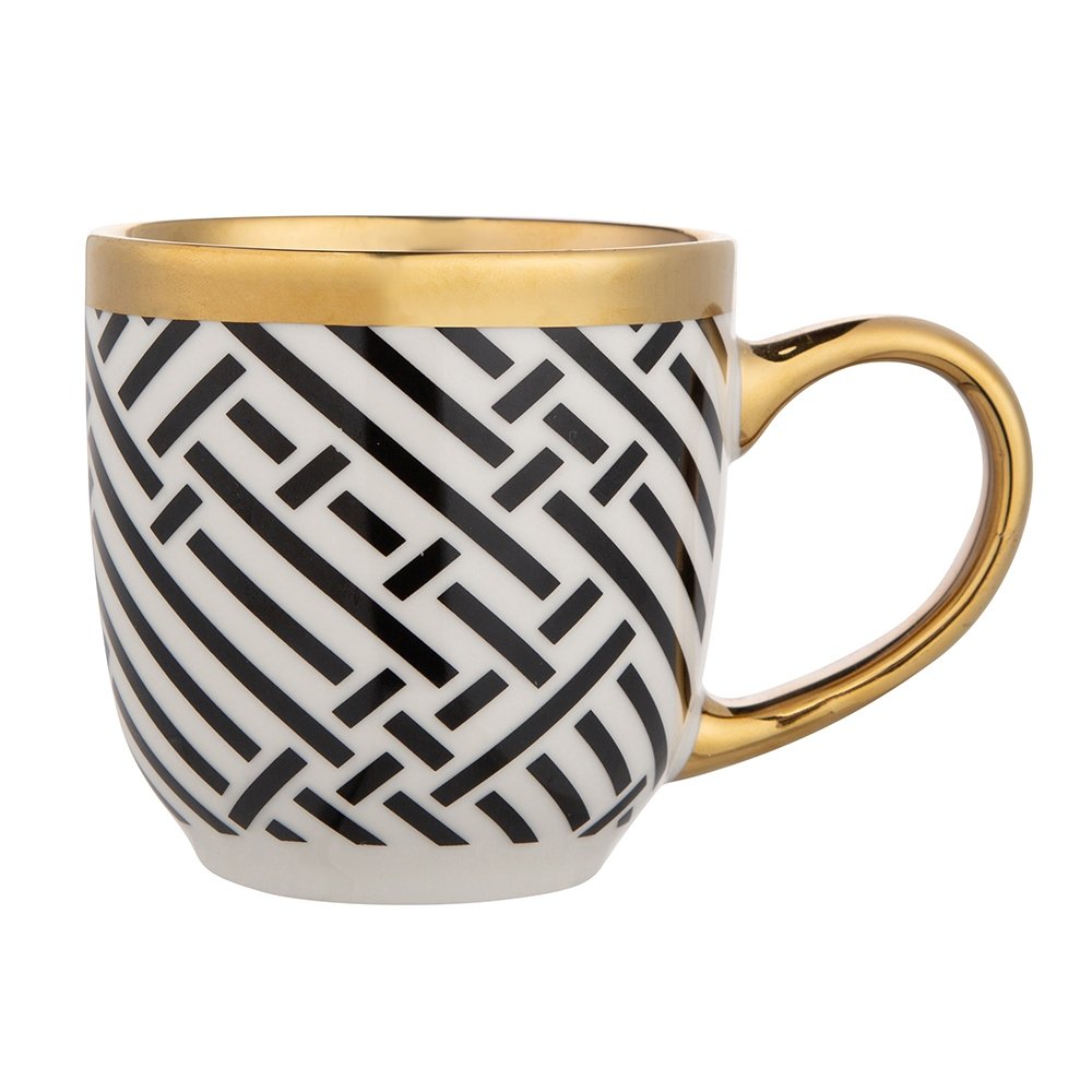 Altom, B Gold Dream, kubek szeroki ze złotym uchwytem, 280 ml ...