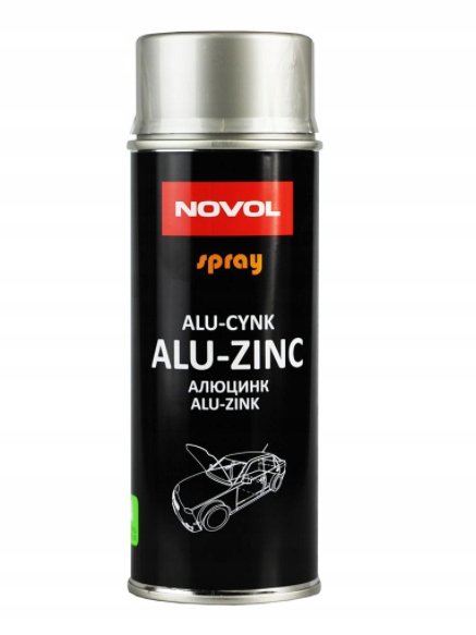 Alu-Zinc Novol Antykorozyjny Spray Do Stali Ocynkowanej Spray 400 Ml ...