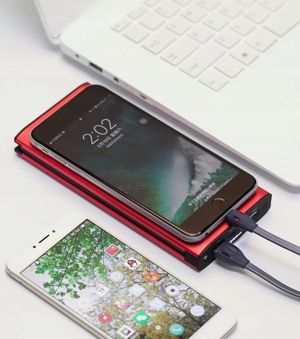 Aluminiowy Powerbank 10000Mah Kabel Micro Usb Typc - Inna marka | Sklep EMPIK.COM