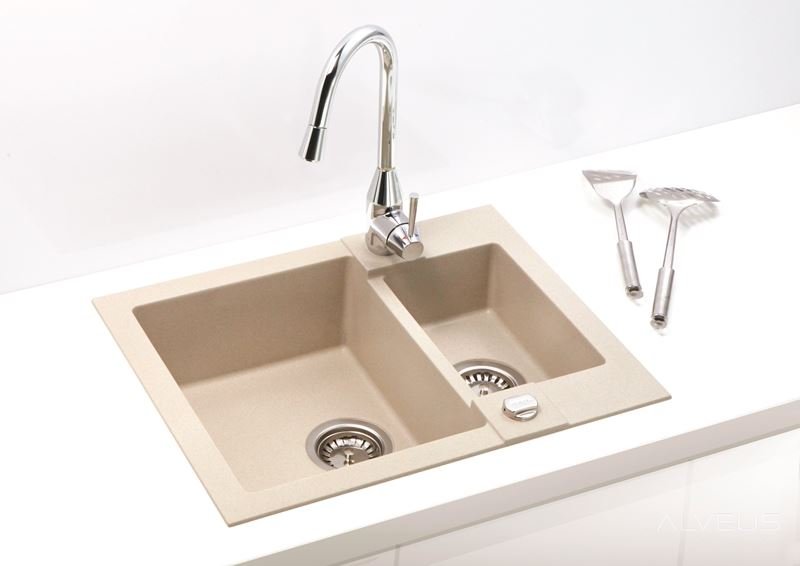 ALVEUS ROCK 80 zlewozmywak granitowy biały - ALVEUS | Sklep EMPIK.COM