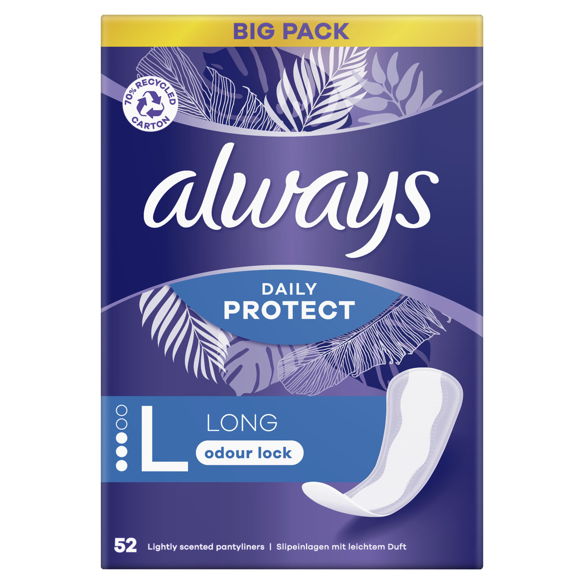 Always, Dailies Extra Protect Large, wkładki higieniczne, 52 szt ...