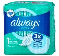 Always, Ultra normal, Podpaski, 12 sztuk | Sklep EMPIK.COM