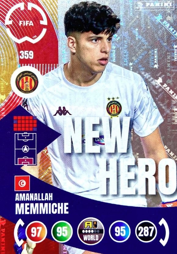 Amanallah MEMMICHE - FIFA CLUB WORLD CUP 2025 WORLD NEW HERO 359 ESPERANCE - Inna marka | Sklep ...