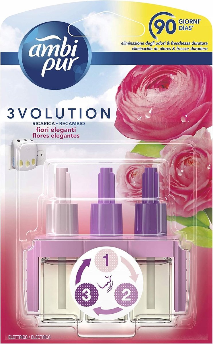 Ambi Pur 3Volution Odświeżacza Powietrza O Zapachu Róży Wkład 21Ml ...
