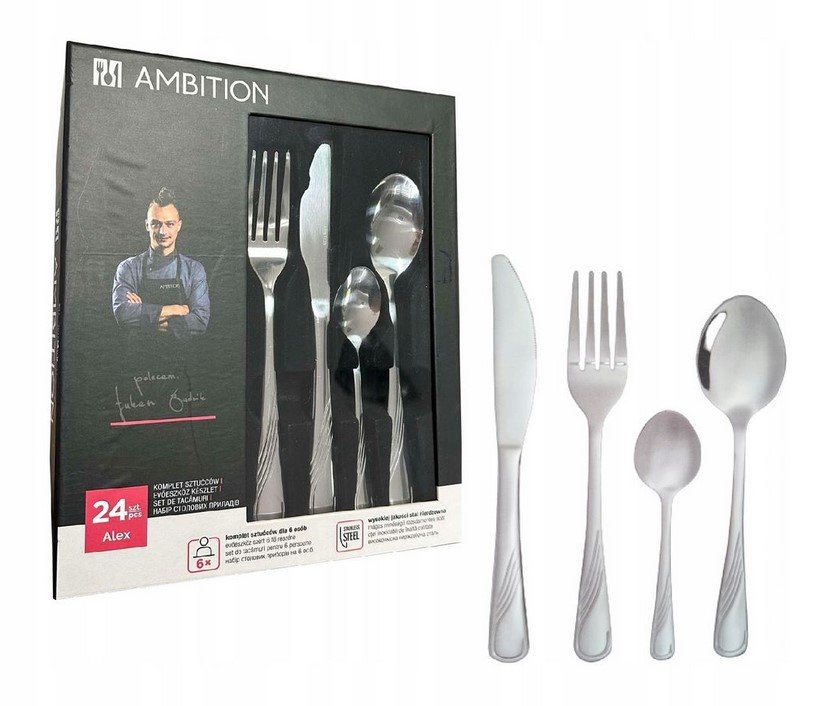 Ambition Alex Komplet sztućców 24 elementy - Ambition | Sklep EMPIK.COM