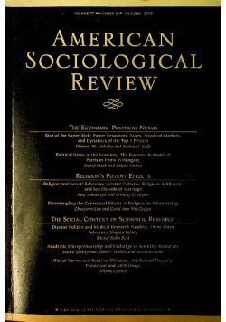 American Sociological Review Nr 5 - Opracowanie zbiorowe | Książka w Empik
