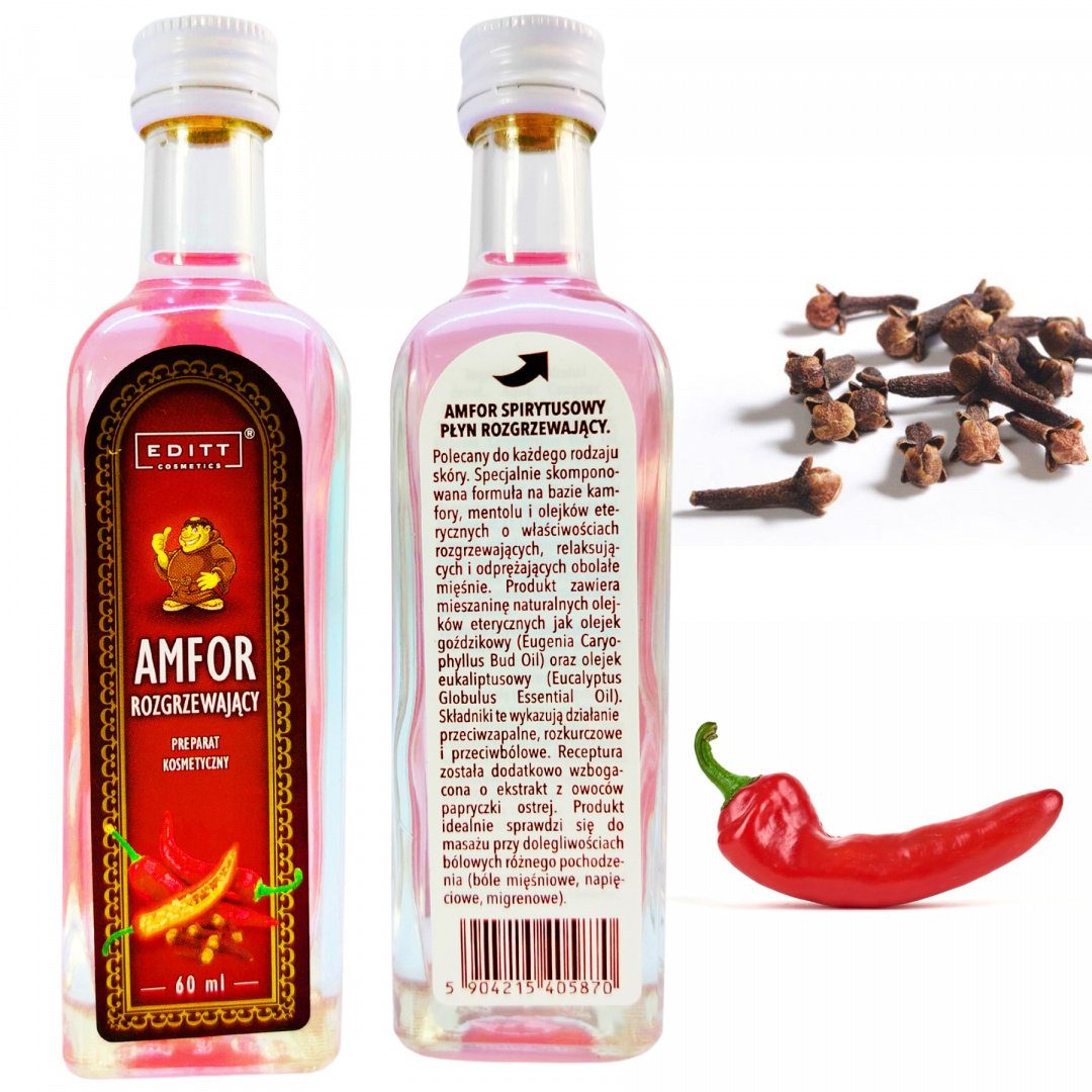 Amfor, Płyn Rozgrzewający Na Bóle Mięśniowe, 60ml | Sklep EMPIK.COM