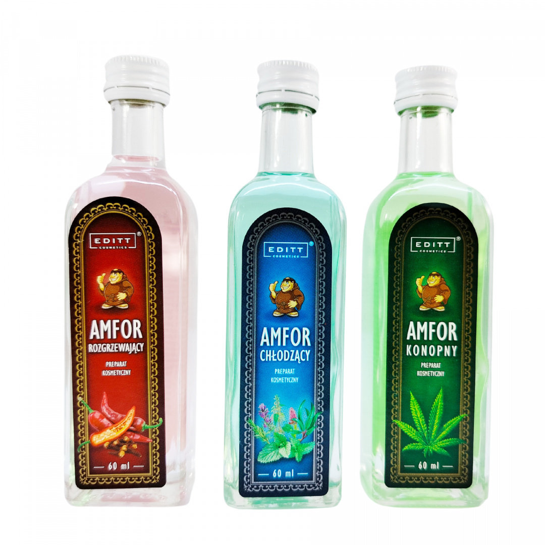 Amfor, Zestaw Płyn Ziołowy na Bóle, 3x60 ml | Sklep EMPIK.COM