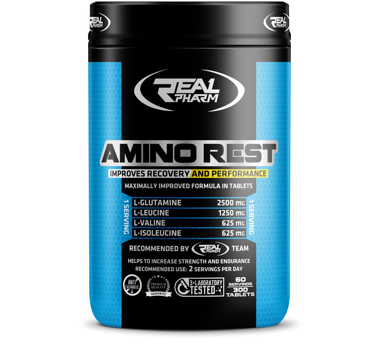 AMINO REST - aminokwasy - Real Pharm - 300 tabletek - Real Pharm ...