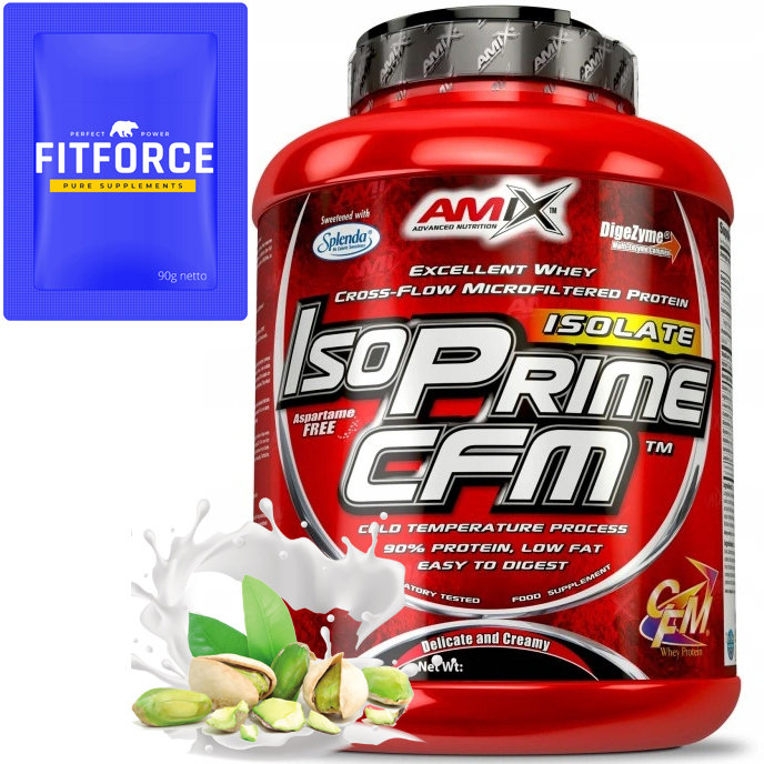 AMIX ISOPRIME CFM Białko WPI 1kg Izolat Białka Pistacja na odchudzanie - Inna marka | Sport ...