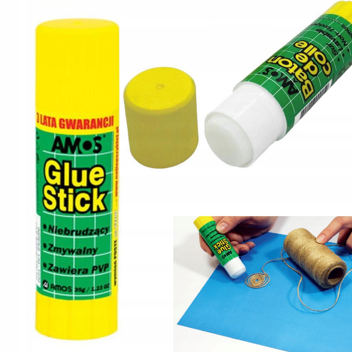 Amos Kleje Klej W Sztyfcie Szkolny 35G - Amos | Sklep EMPIK.COM