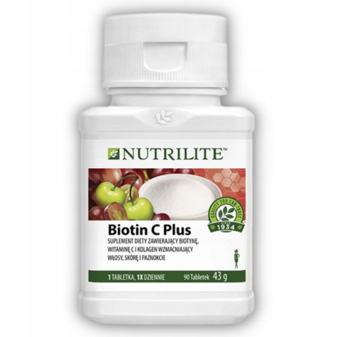 Amway Biotin C Plus Suplement Nutrilite 90 tabl. | Sklep EMPIK.COM