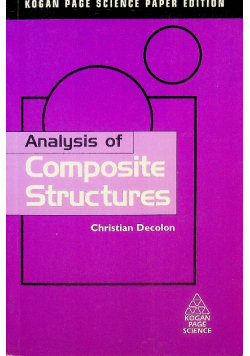 Analysis of Composite Structures - Kogan Page | Książka w Empik