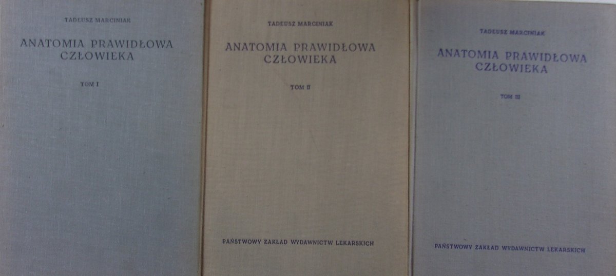 Anatomia prawidłowa człowieka Tom I do III - Marciniak Tadeusz ...