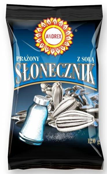 ANDREX SŁONECZNIK PRAŻONY SOLONY 120G - Inna marka | Sklep EMPIK.COM