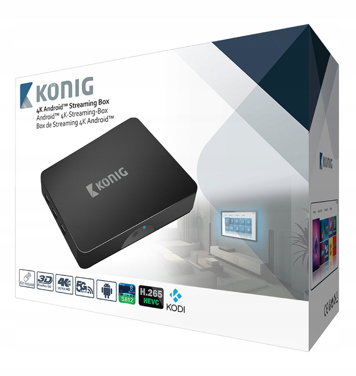 ANDROID STREAMING BOX KOENIG KN-4KASB 4K NOWY - König | Sklep EMPIK.COM