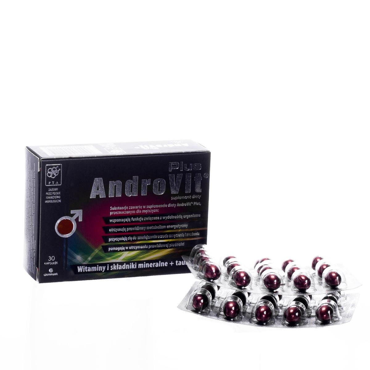 Androvit Plus Seks Potencja Erekcja Libido Tauryna 30 Kapsułek | Sklep ...