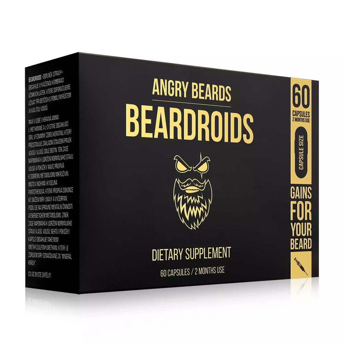 Angry Beards, Witaminy na porost brody, Beardroids, 60szt. | Sklep ...