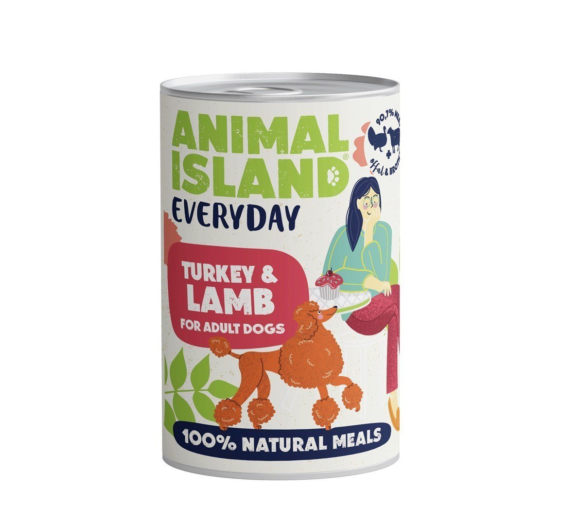 ANIMAL ISLAND Indyk i jagnięcina - Karma mokra dla psów - 400g - Animal ...