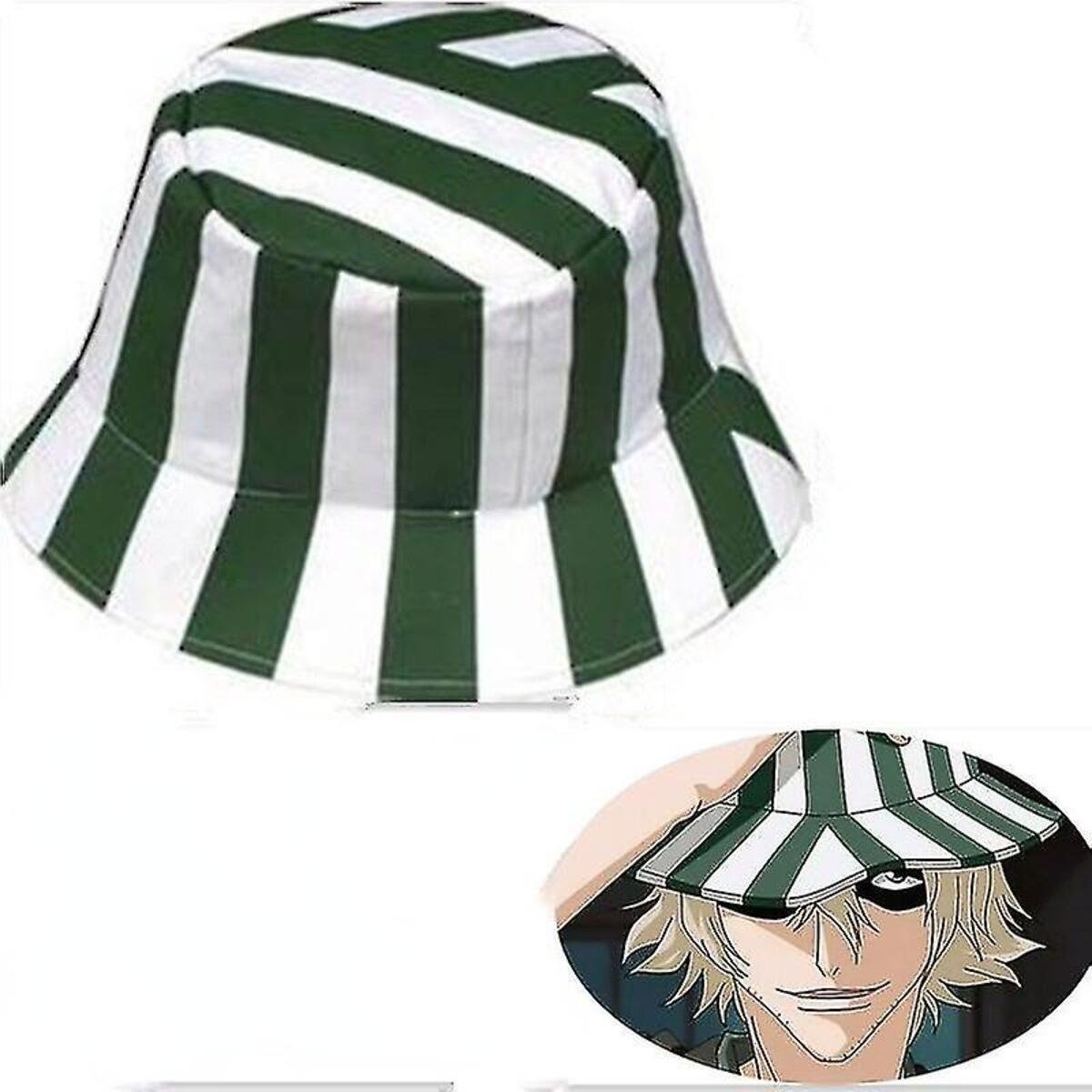 Anime Bleach Urahara Kisuke Cosplay Hat Cap Dome Green And White ...
