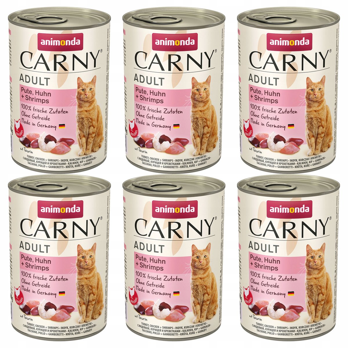 ANIMONDA Carny karma mokra dla kota Kurczak Indyk Krewetki 6 x 400g - Animonda | Sklep EMPIK.COM