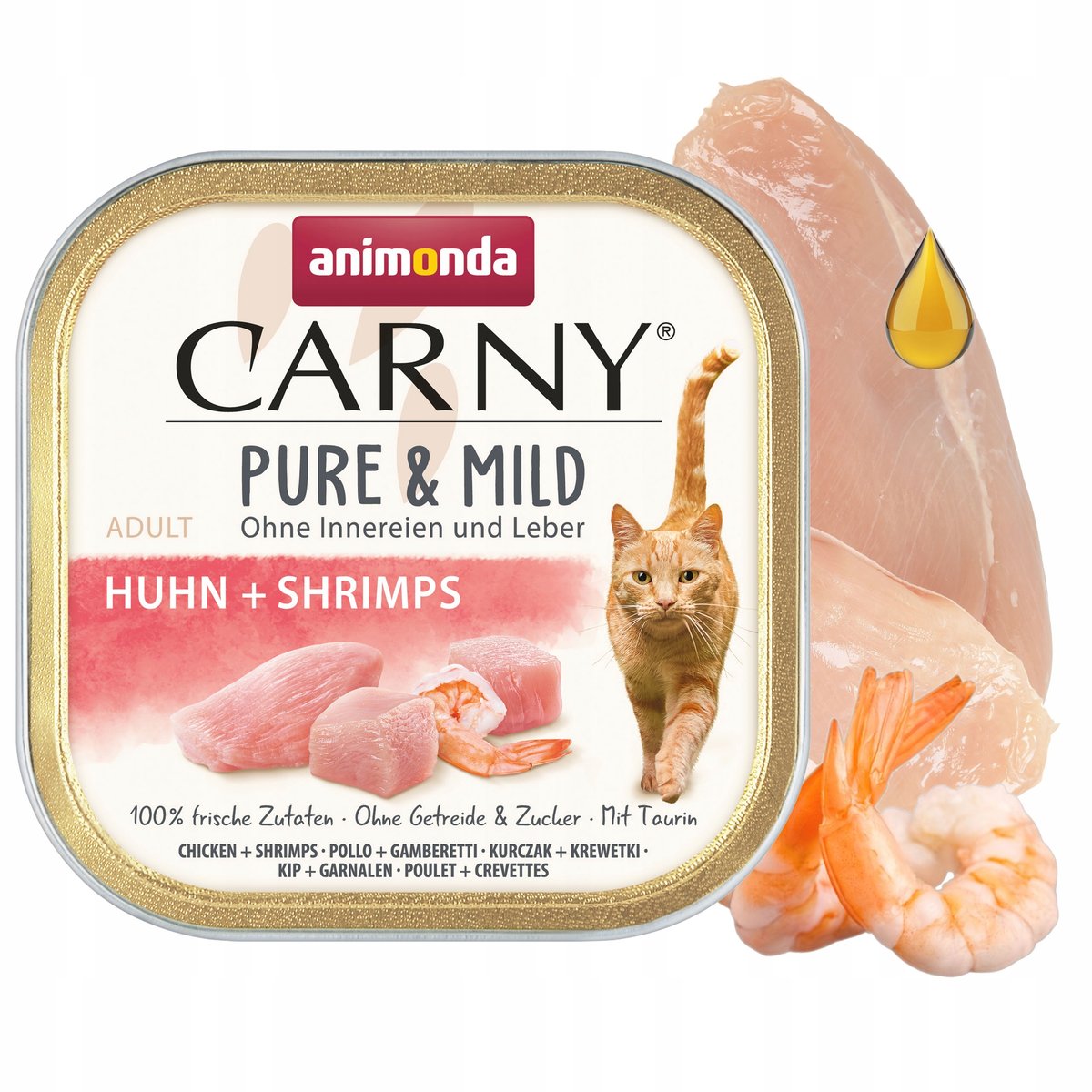 ANIMONDA Carny Pure & Mild karma mokra dla kota Kurczak z krewetkami 100g - Animonda | Sklep ...