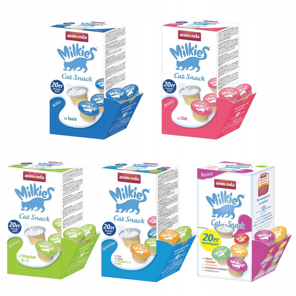 ANIMONDA Milkies przekąska smakołyk dla kota Mix 100 x 15g - Animonda ...