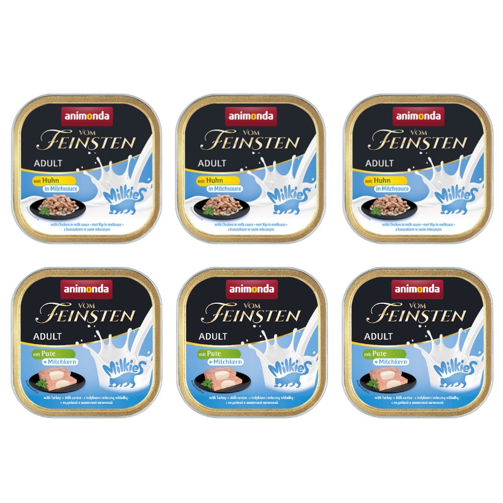 ANIMONDA Vom Feinsten Milkies mix smaków z mlekiem 6x100g - Animonda ...