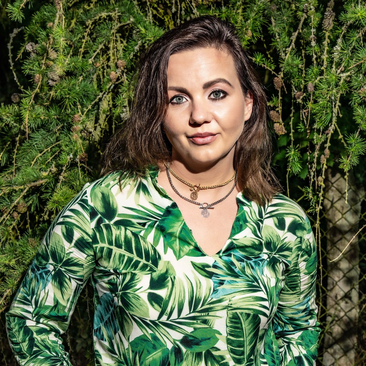 ankabizuteria.pl Srebrny naszyjnik damski pancerka z tibonem DRZEWKO ...