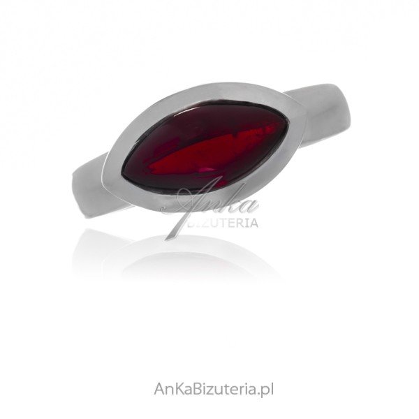 ankabizuteria.pl Srebrny pierścionek z prawdziwym granatem - AnKa ...