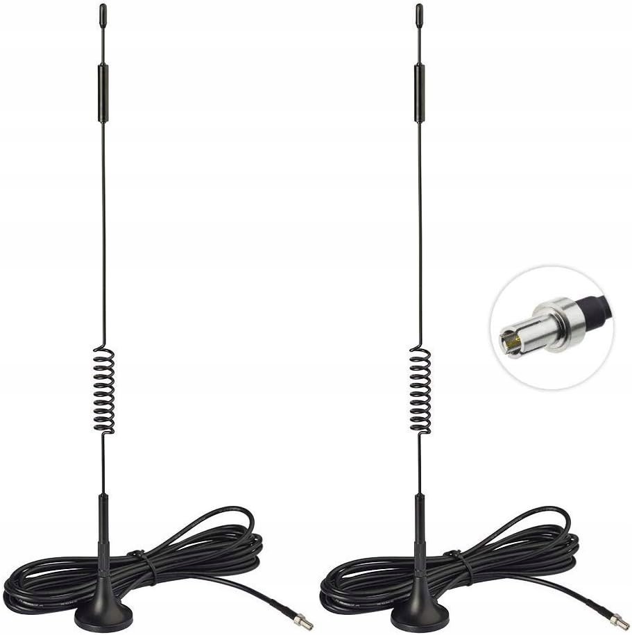 Antena 4G LTE Bingfu 7dBi TS9 Magnetyczna Podstawa Kabel 3m 2 Sztuki ...