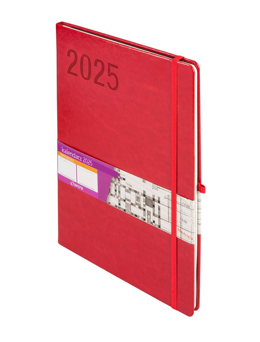 Antra, Formalizm, kalendarz 2025, A4, czerwony - Antra | Sklep EMPIK.COM