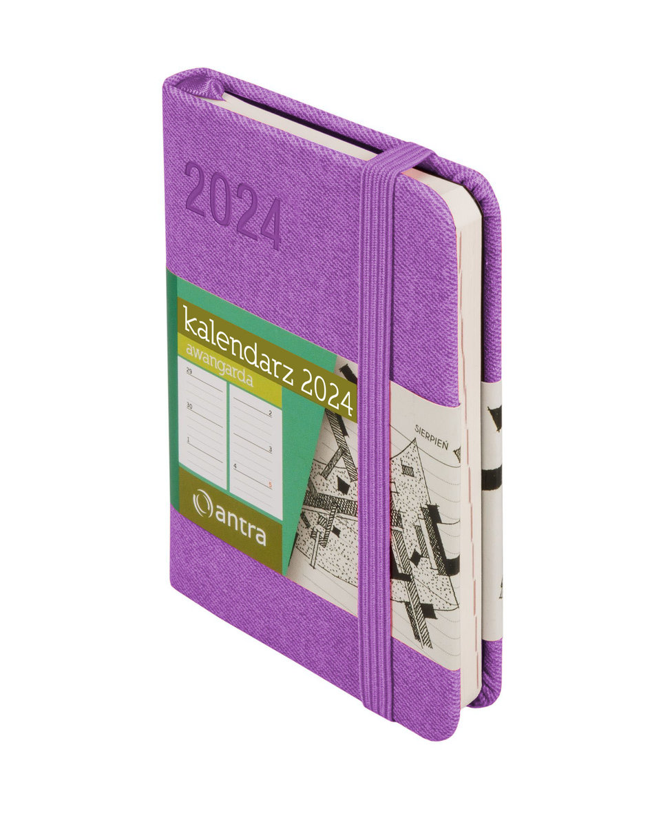 Antra, Kalendarz 2023 Awangarda A7 TDW, Fioletowy - Antra | Sklep EMPIK.COM