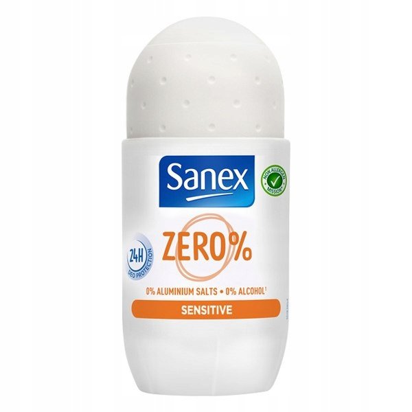 Antyperspirant w kulce SANEX Zero Sensitive Roll-on 50ml | Sklep EMPIK.COM